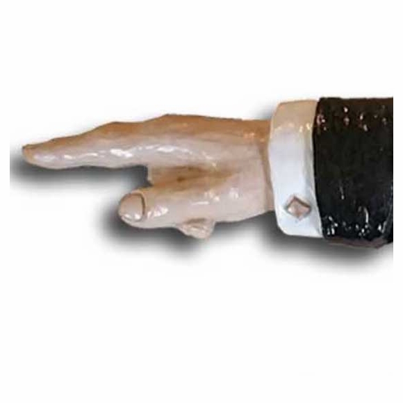 Custom Vintage Directional Sign With Pointing Finger