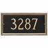 Decorative Address Sign With Two Lines and Beaded Border - For Wall or ...