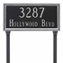 Decorative Address Sign With Two Lines and Beaded Border - For Wall or ...