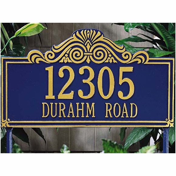 Decorative Lawn Address Sign with Your Street Name and House Number