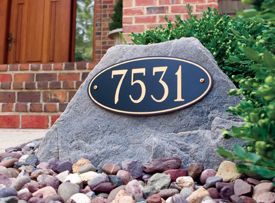 Address Rock With House Number
