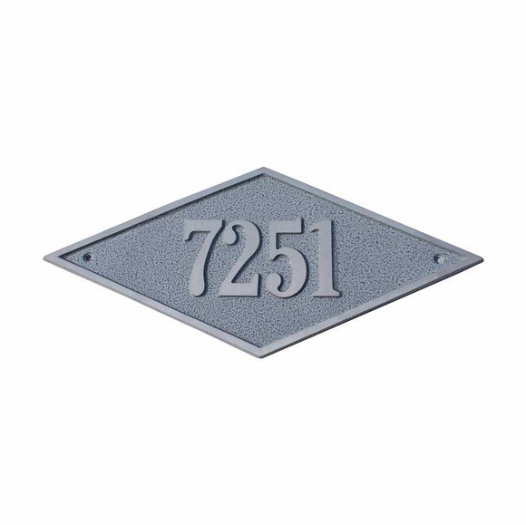 Diamond Shape House Number Sign