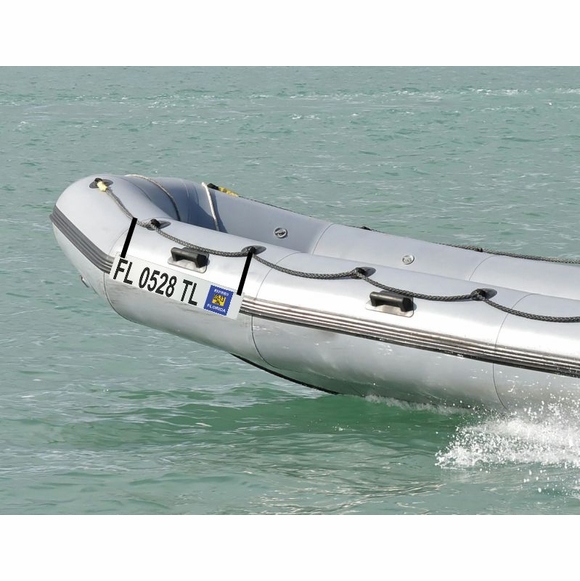 Dinghy Registration Number Plate