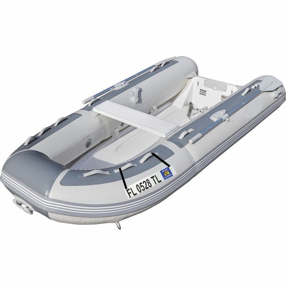 Dinghy Registration Number Plate