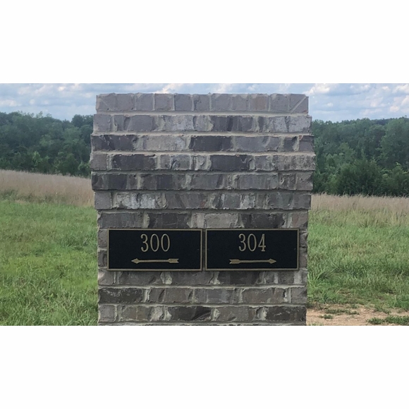 Directional Sign with Arrow - Custom Metal Plaque