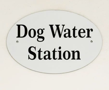 Dog Water Station Sign