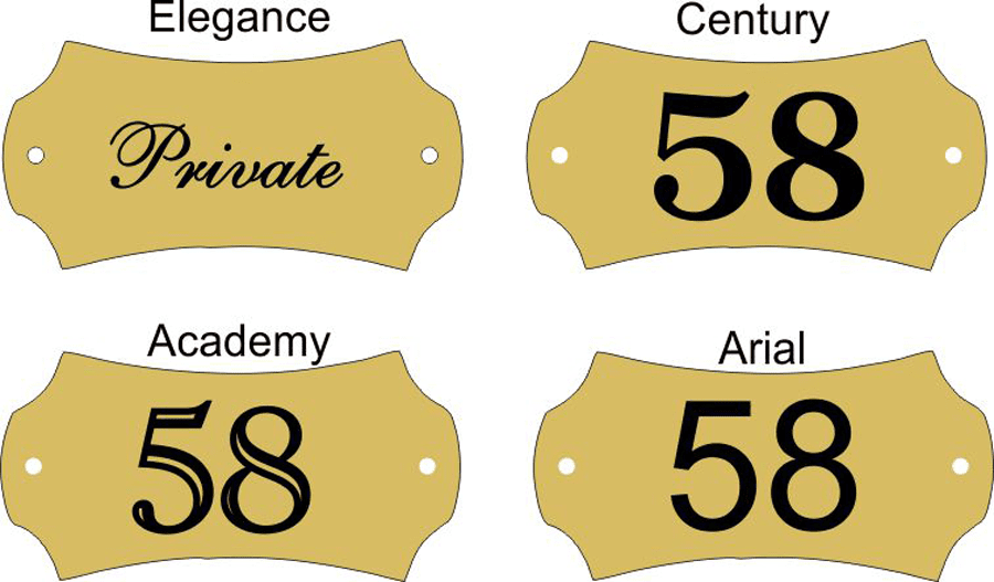 Custom Office Door Number Sign, Apartment, Room or Suite Plaque