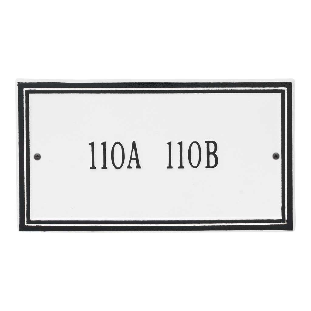 Two Unit Number Sign for Offices, Suites, Townhomes