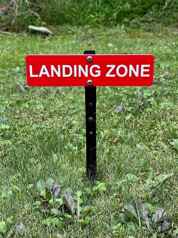 Drone Landing Zone Sign