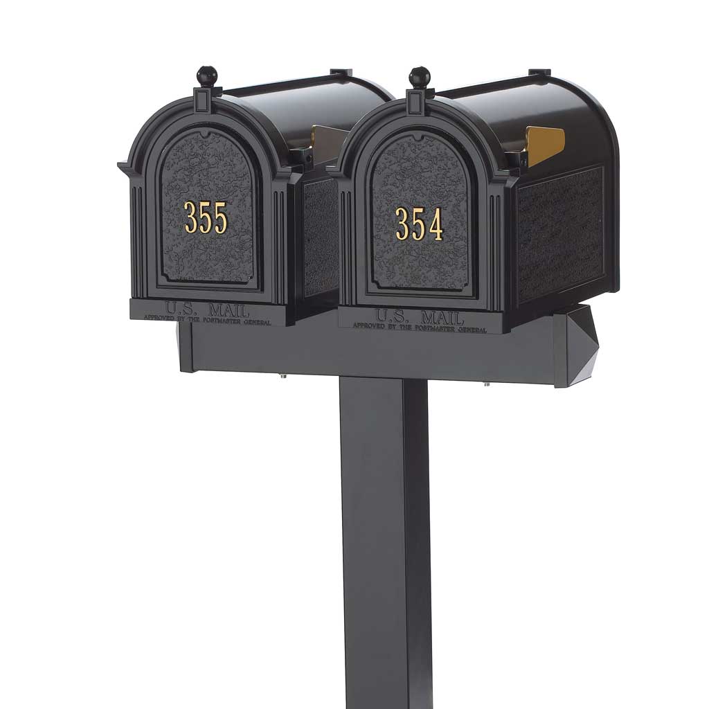 Dual Mailbox Extended Post - Holds Two Mailboxes Sold Separately