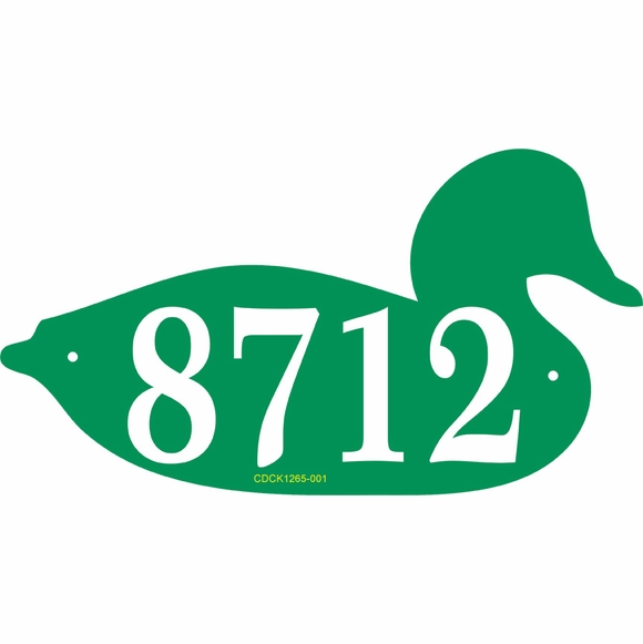 Duck Shape Address Plaque