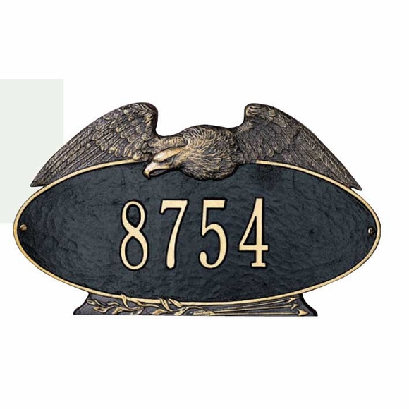 Eagle Address Sign - For Wall or Lawn Mount - Select Your Size and Color