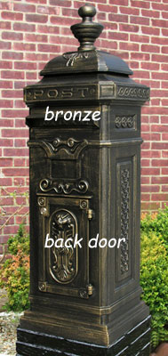 Tower Mailbox - Freestanding Victorian Pedestal Mounted Mailbox