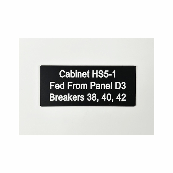 Emergency Contact Name and Number Label