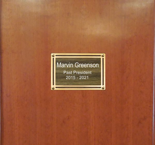 Cast Aluminum Plaque with Acrylic Sign Insert