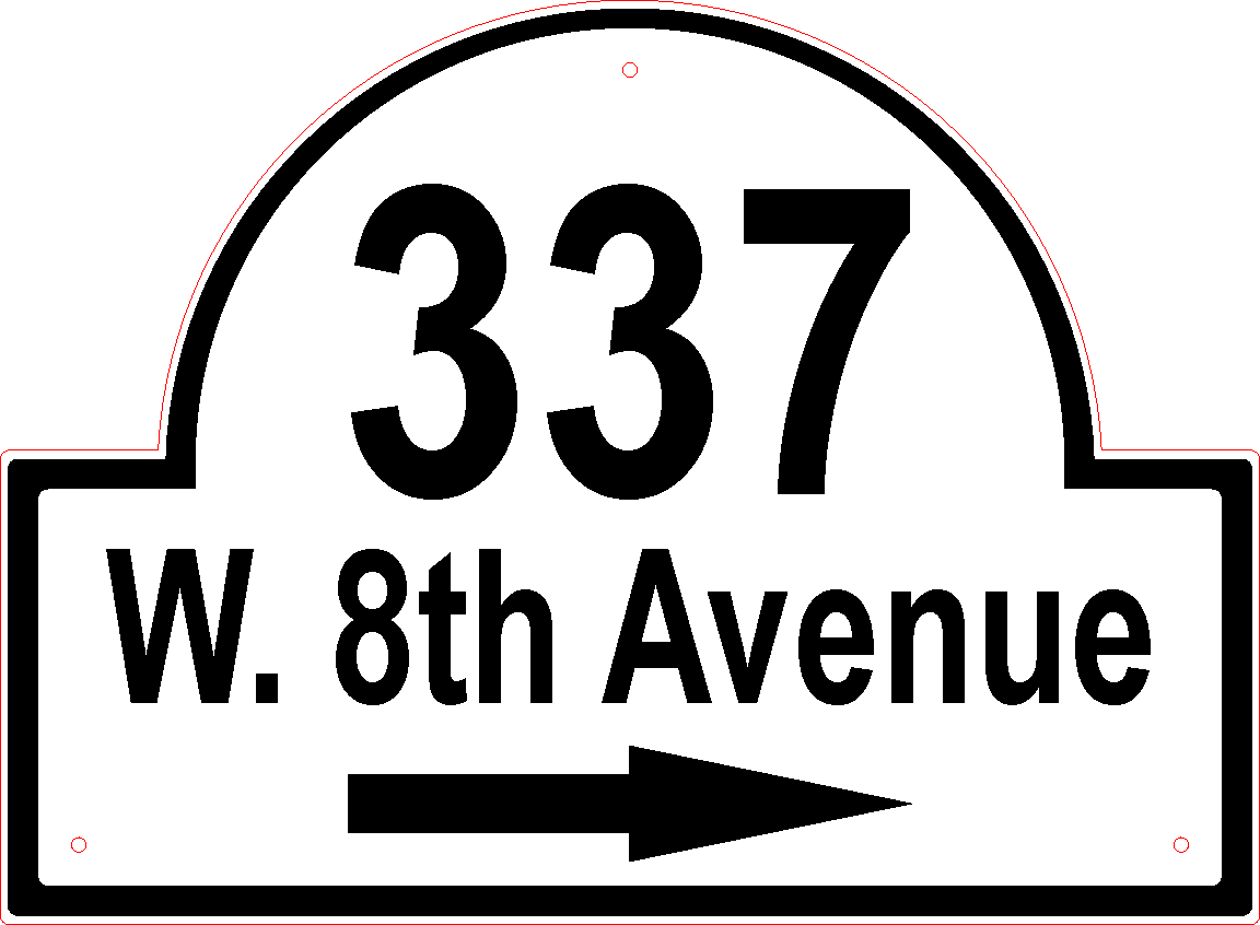 Engraved Address Sign Custom House Number Plaque engraved-address-sign-custom-house-number-plaque