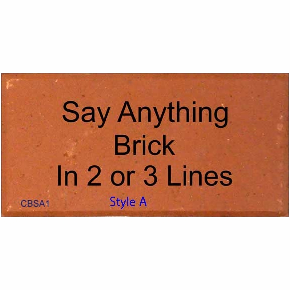 Engraved Brick - Personalized Custom Brick