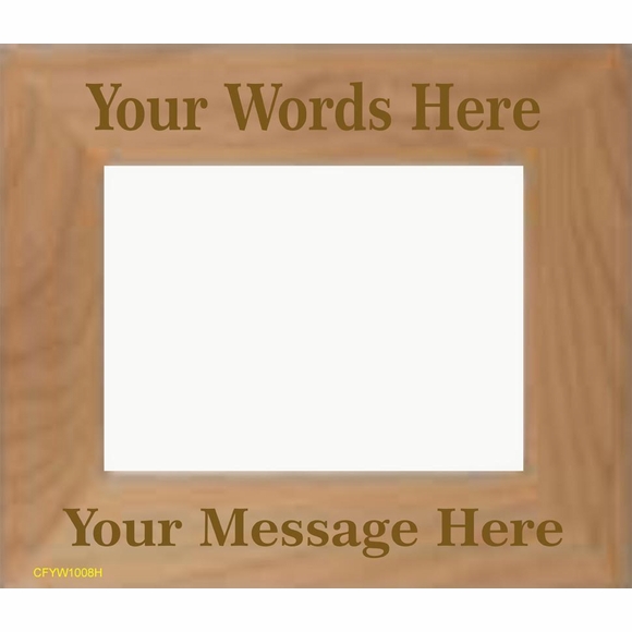 Engraved Custom Message Picture Frame