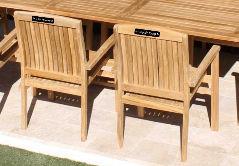 Deck Chair Name Plate