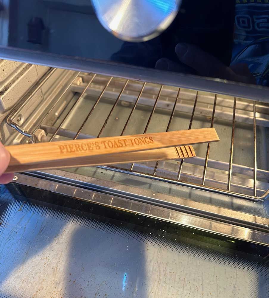 Engraved Toast Tongs