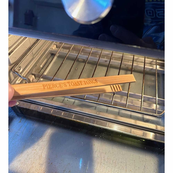 Engraved Toast Tongs