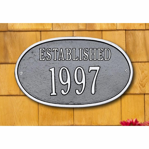 ESTABLISHED Year Sign - Custom Metal Plaque