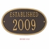 ESTABLISHED Year Sign - Custom Metal Plaque