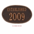 ESTABLISHED Year Sign - Custom Metal Plaque