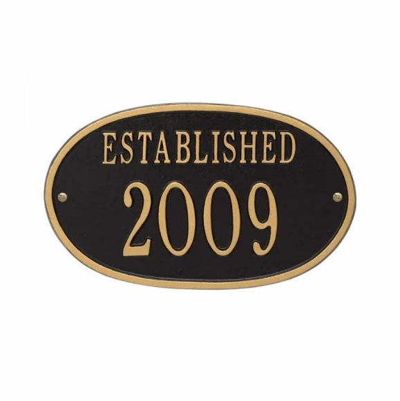ESTABLISHED Year Sign - Custom Metal Plaque