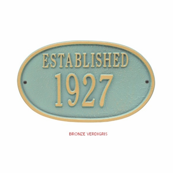 ESTABLISHED Year Sign - Custom Metal Plaque