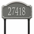 Estate Size Address Plaque - For Wall or Lawn Mount - Choose Your Color