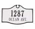 Colonial Style Street Address Plaque