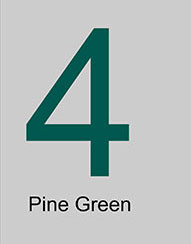 Large Green House Numbers