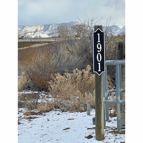 Extra Large Vertical House Number Plaque