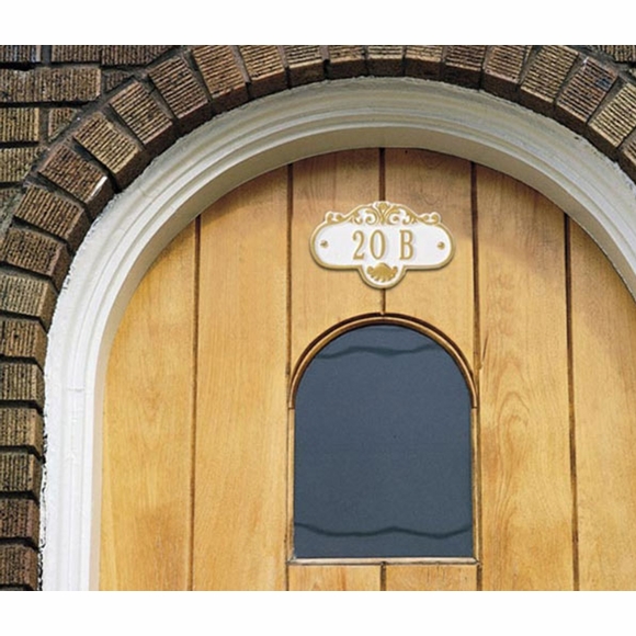 Extra Small Unit Number Sign - Decorative House Address Plaque