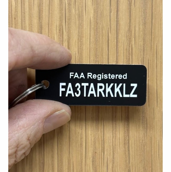 FAA Registered Drone Key Chain