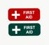 First Aid Sign - Small Adhesive Plaque For Boat