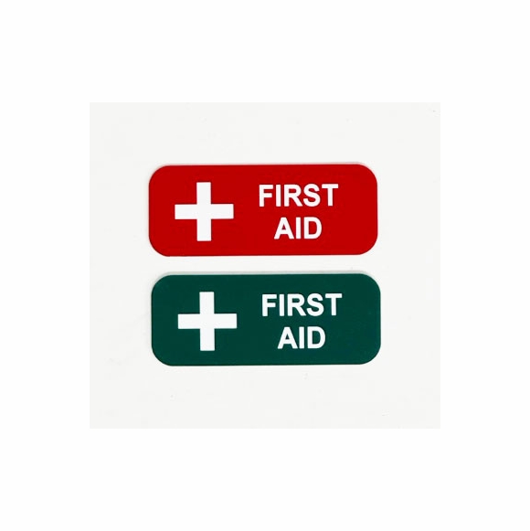 First Aid Sign - Small Adhesive Plaque For Boat