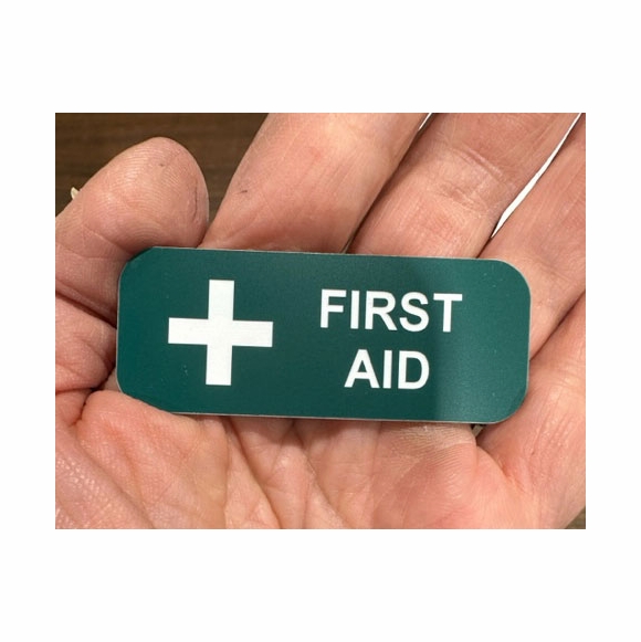 First Aid Sign - Small Adhesive Plaque For Boat