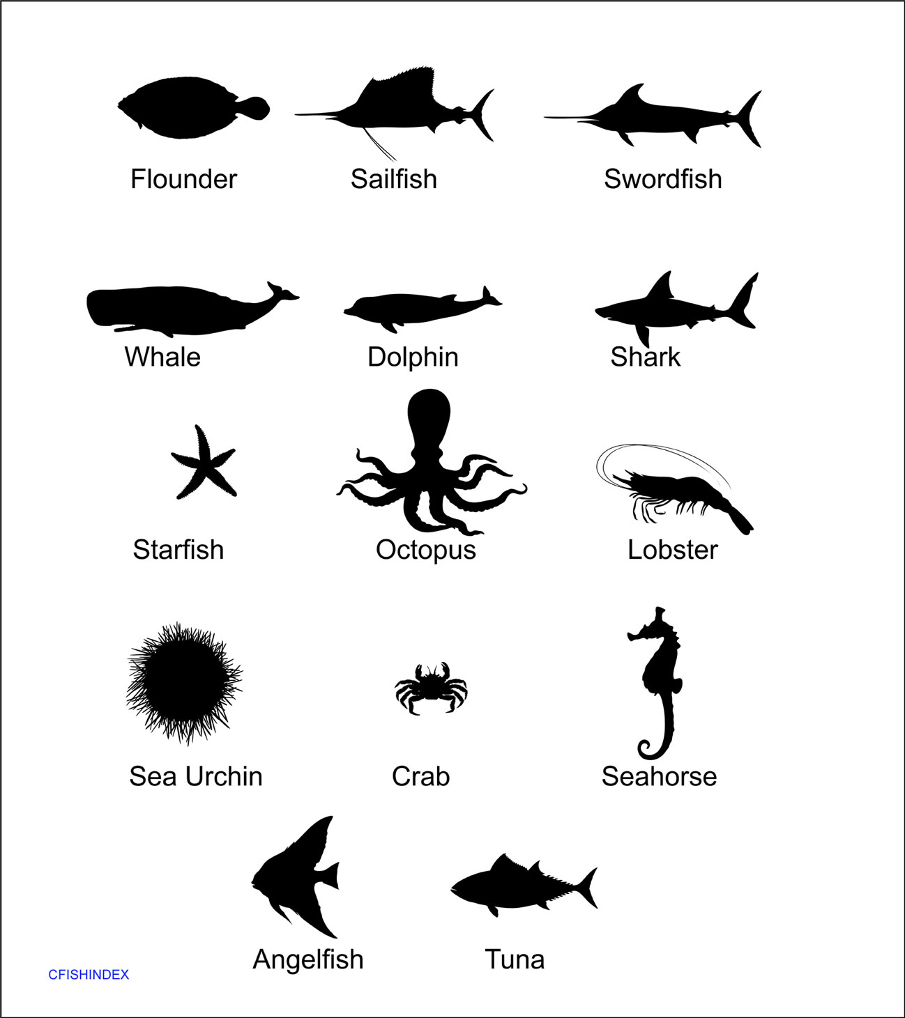 Sea Creature House Number Sign - Fish, Crab, Whale, Dolphin, Shark ...