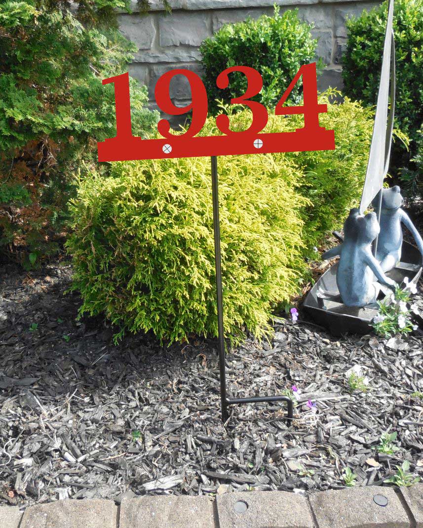 Floating Address Number Lawn Sign
