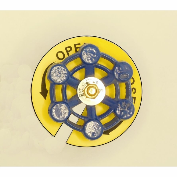 Gate or Globe Valve Turn Direction Indicator - ON OFF, OPEN CLOSE, FAST ...