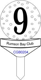 Custom Golf Theme Table Numbers For Weddings, Tournaments, Parties, Events