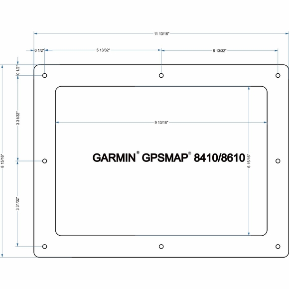 GPS or MFD Flush Mount Adapter Plate