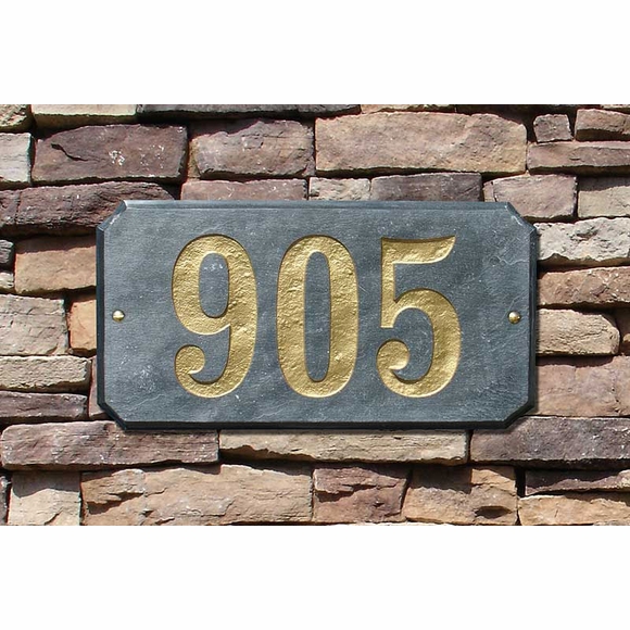 Granite Address Plaque with Extra Large Numbers