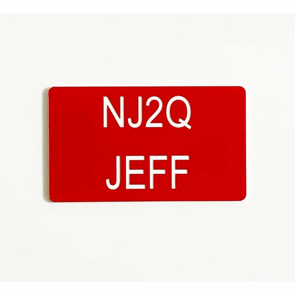 Ham Radio Call Sign Name Badge
