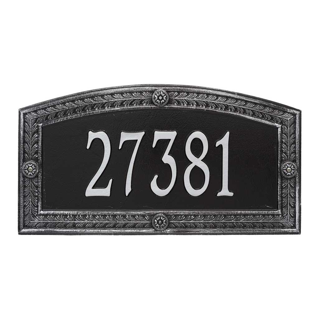 Large Address Plaque With Decorative Border