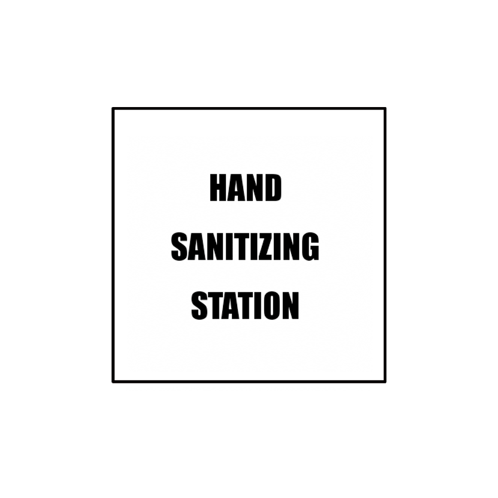 Hand Sanitizing Station Sign