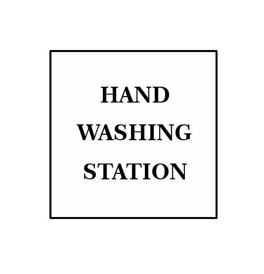 Hand Washing Station Sign