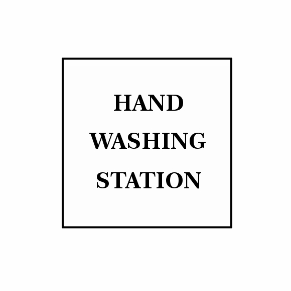 Hand Washing Station Sign